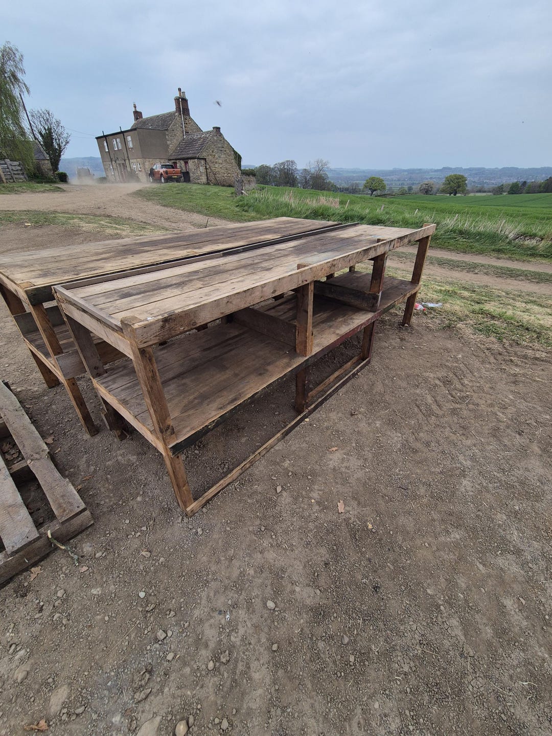 Vintage Farm Workbench, Wooden Workbench - Etsy UK