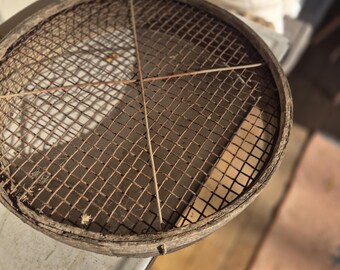 Vintage Metal Garden Sieve, Riddle Pan, Shifter, Vintage Shifter ...