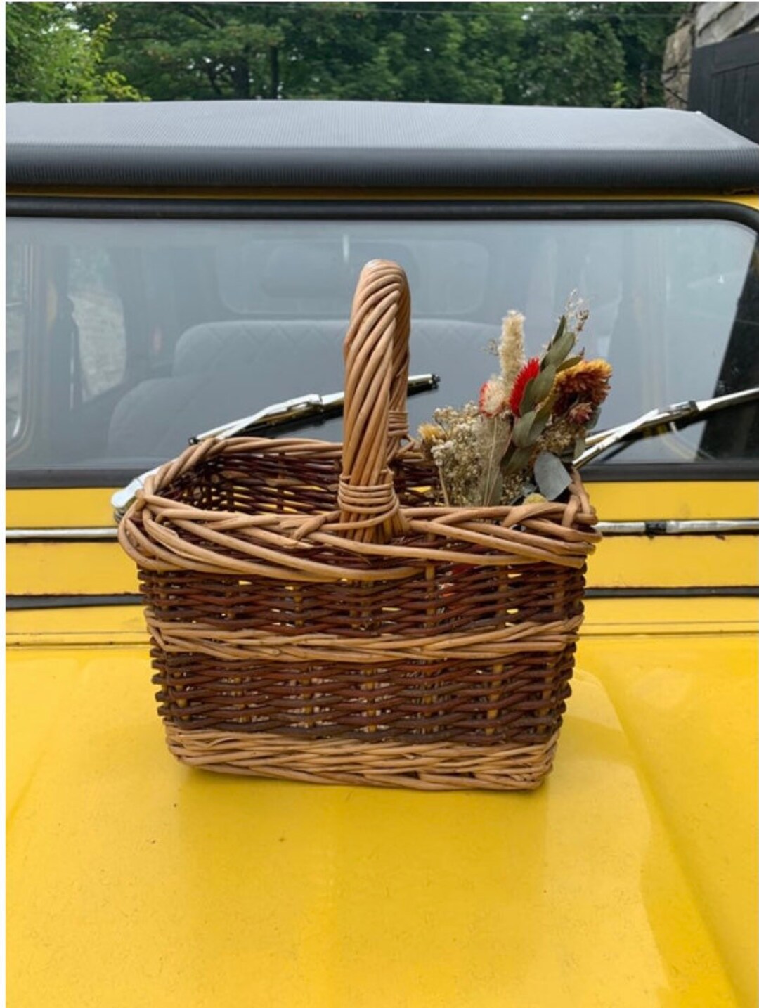 Vintage Basket, Small Basket, Small Market Basket - Etsy