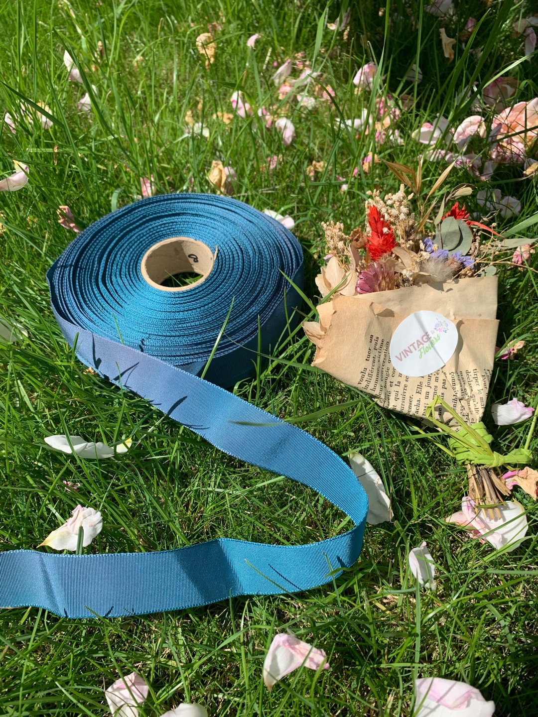 Vintage, Turquoise Vintage Ribbon, Cyan Ribbon, Vintage Ribbon - Etsy