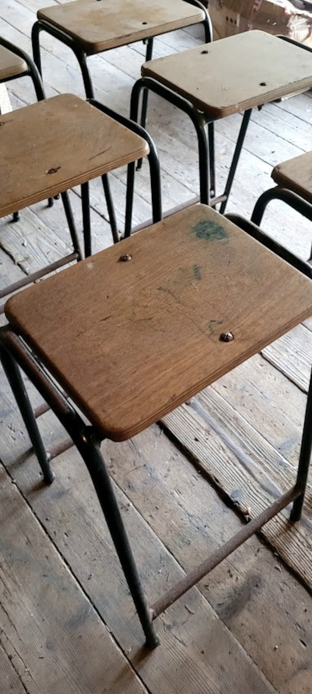 Retro School Stool, Vintage Stools, Kitchen Stool - Etsy