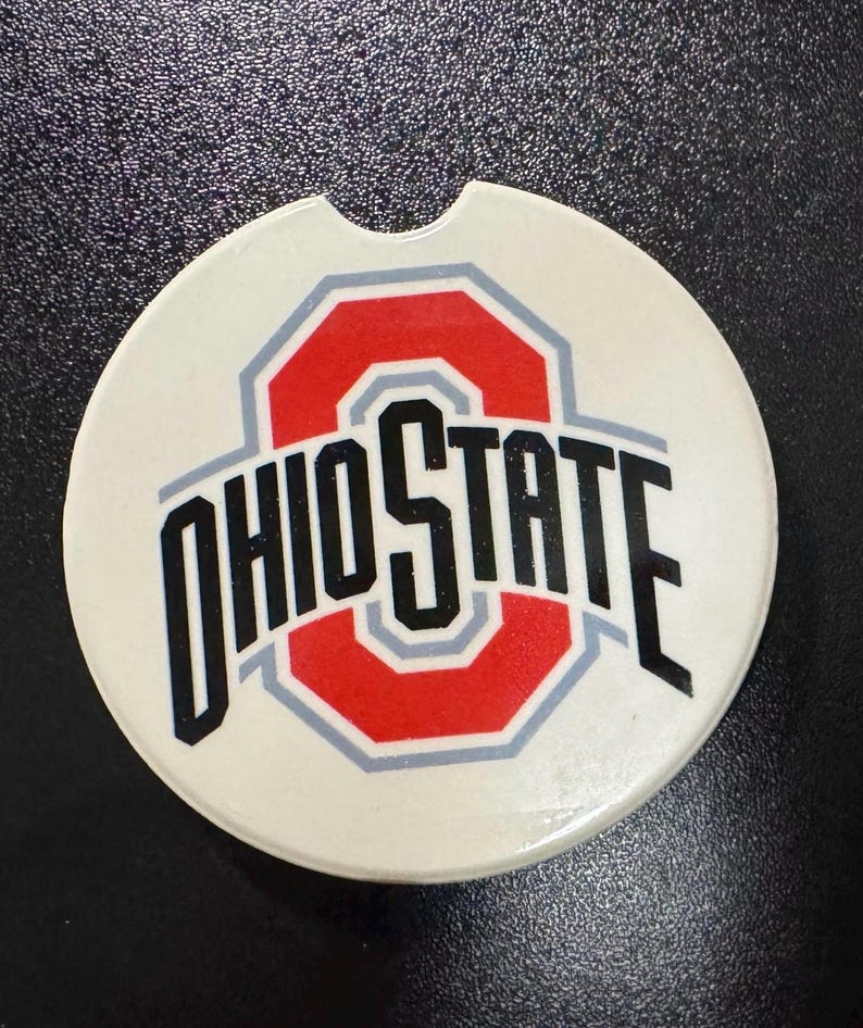 Ohio State Car Coaster - Etsy