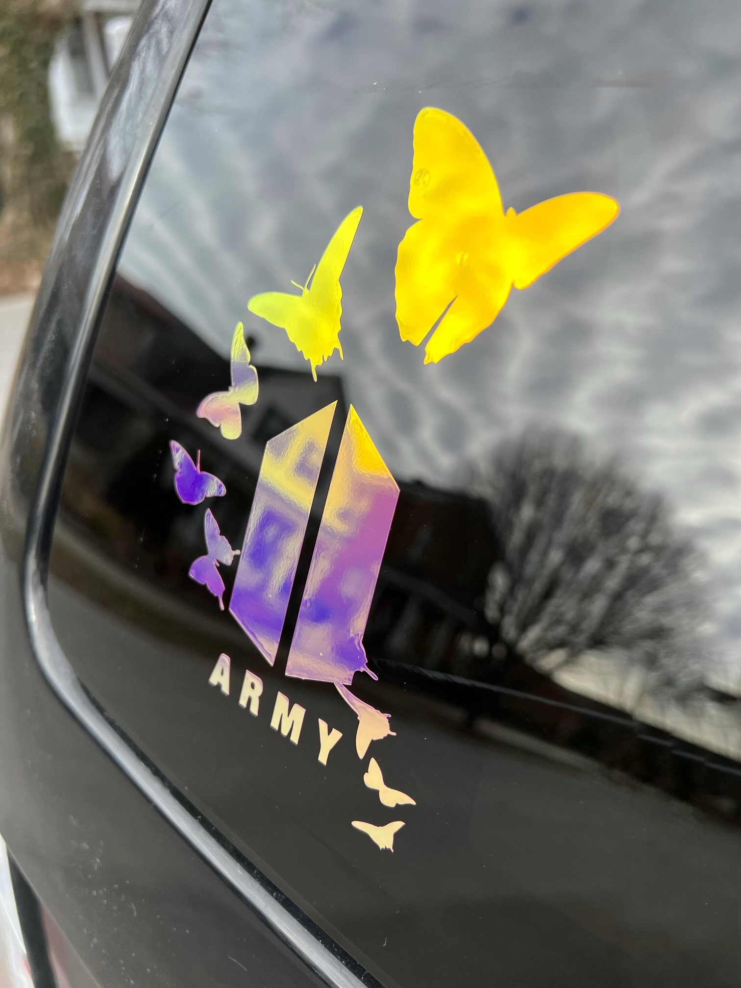 BTS ARMY Butterfly Logo Car Decal BTS Car Decal Army Car - Etsy