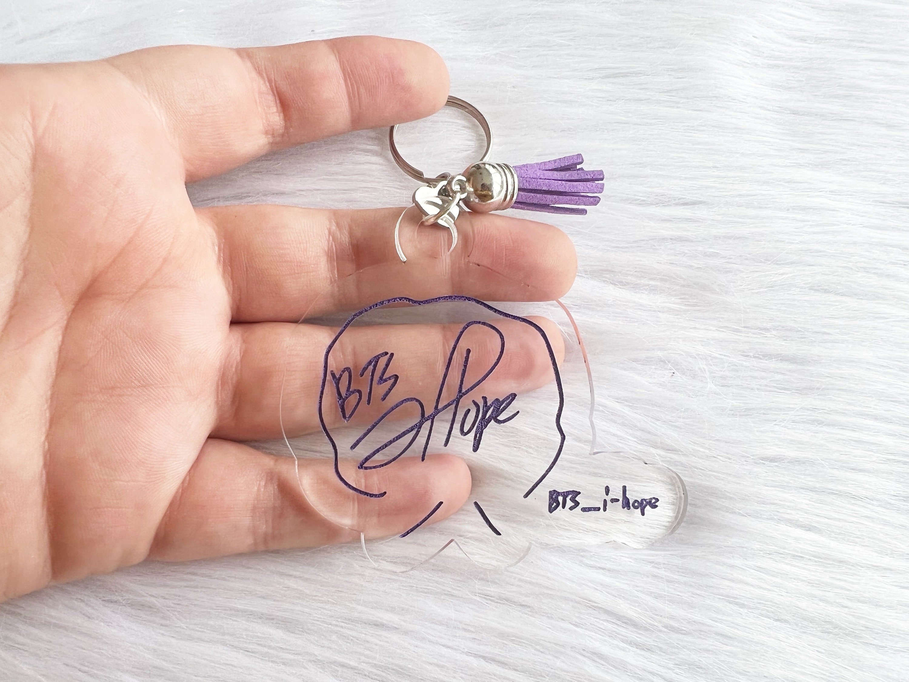 BTS J-hope Autograph Keychain BTS J-hope BTS Keychain | Etsy