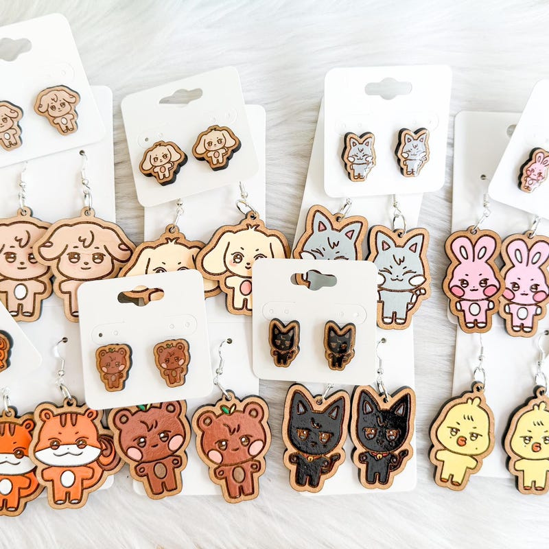 Kpop Earrings - Etsy