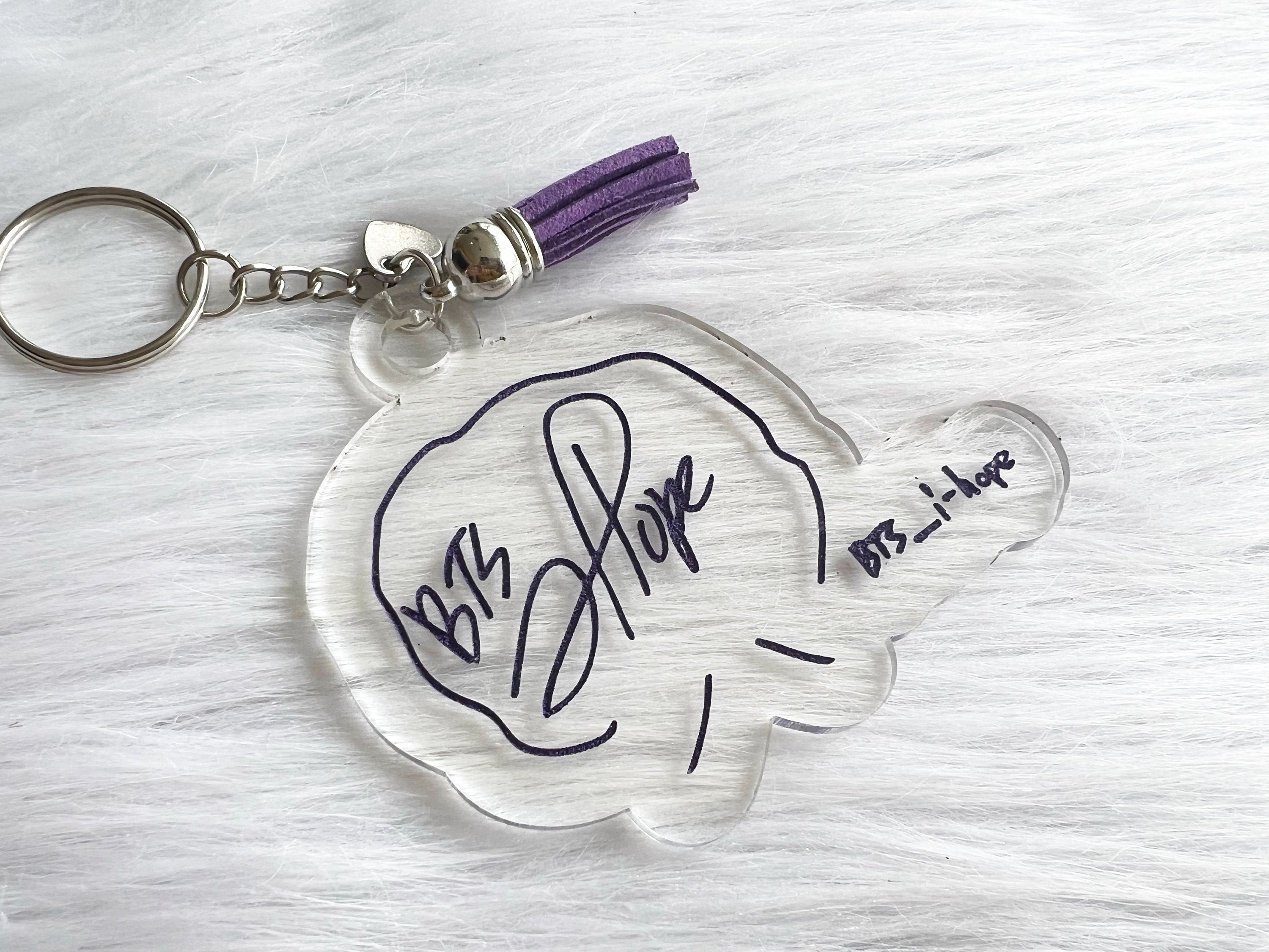 BTS J-hope Autograph Keychain BTS J-hope BTS Keychain | Etsy
