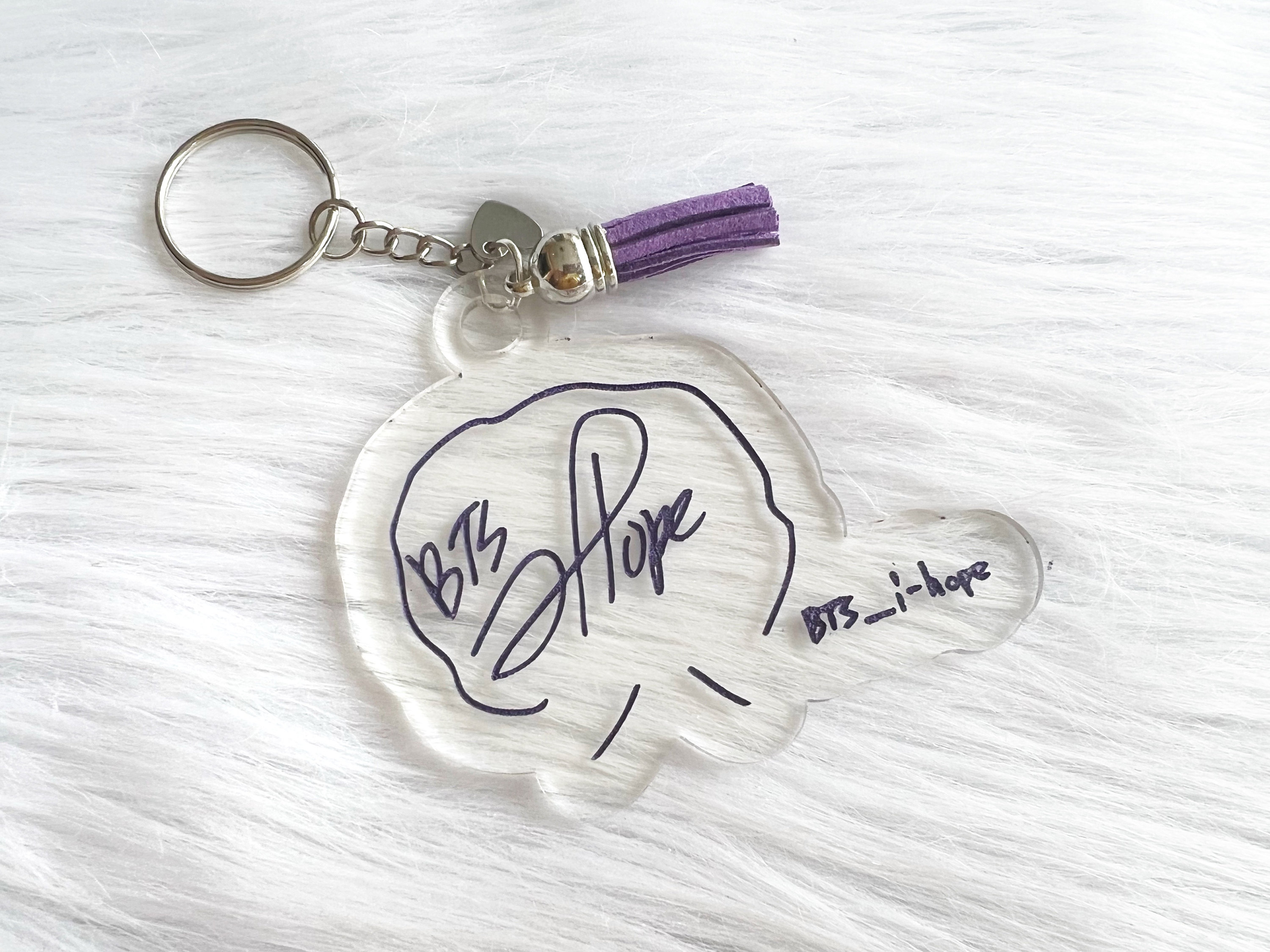 BTS J-hope Autograph Keychain BTS J-hope BTS Keychain | Etsy