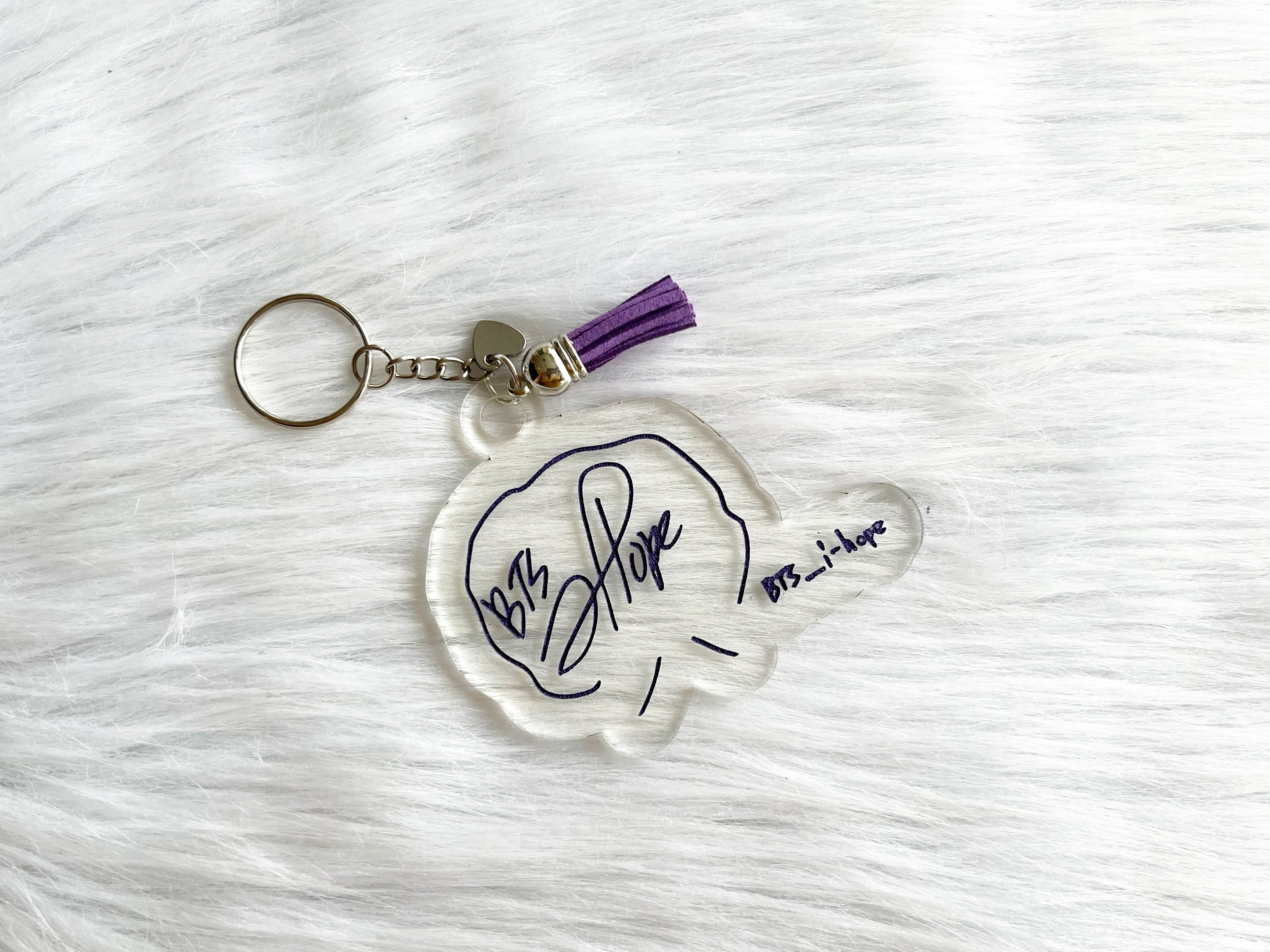 BTS J-hope Autograph Keychain BTS J-hope BTS Keychain | Etsy