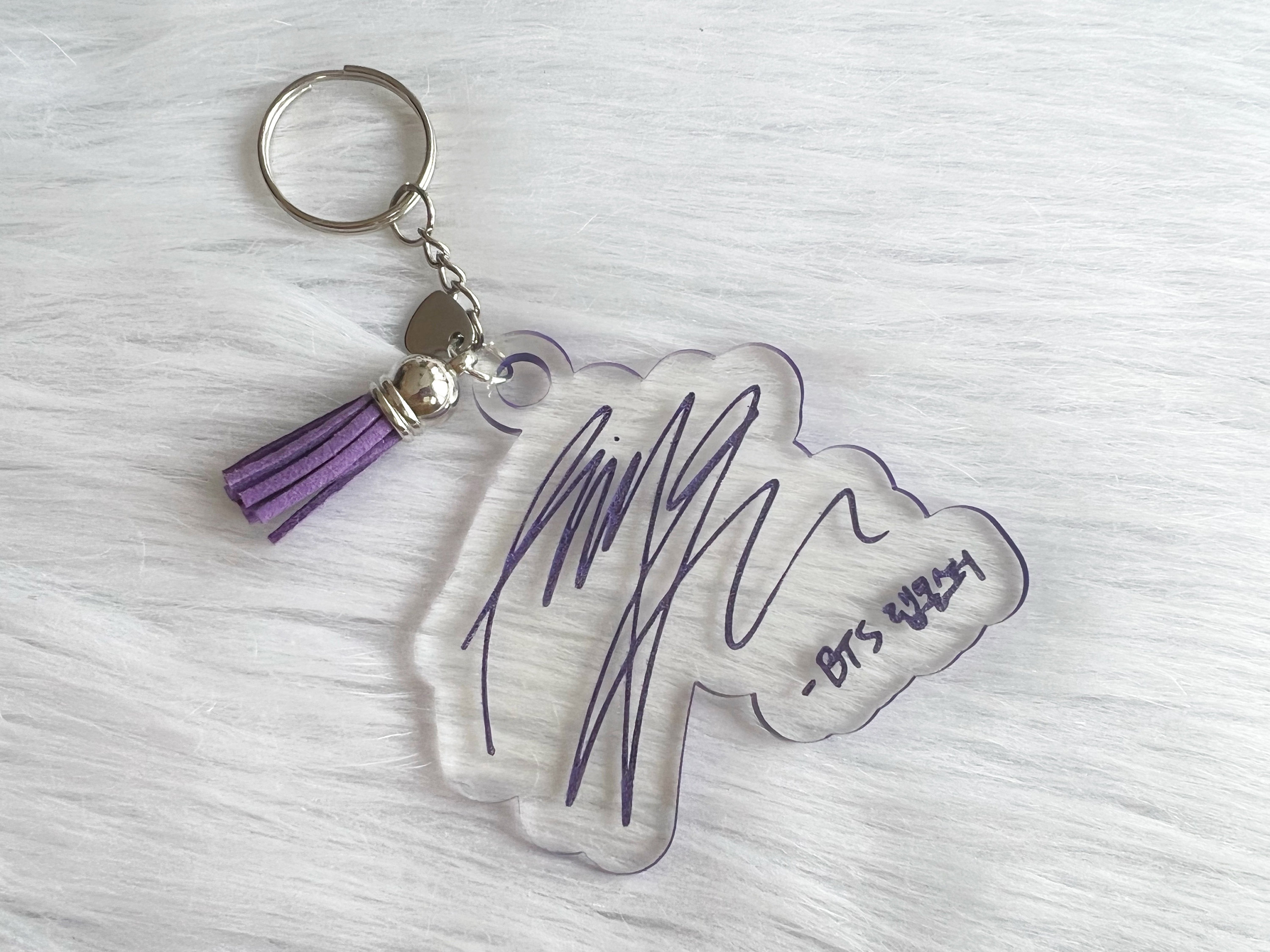 BTS RM Autograph Keychain BTS Bias Keychain Bts Keychain - Etsy UK