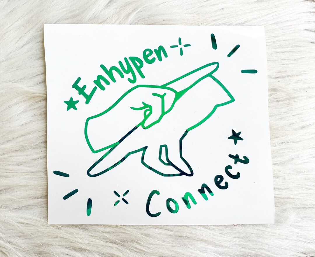 ENHYPEN Connect Hand Greeting Vinyl Decal - Etsy