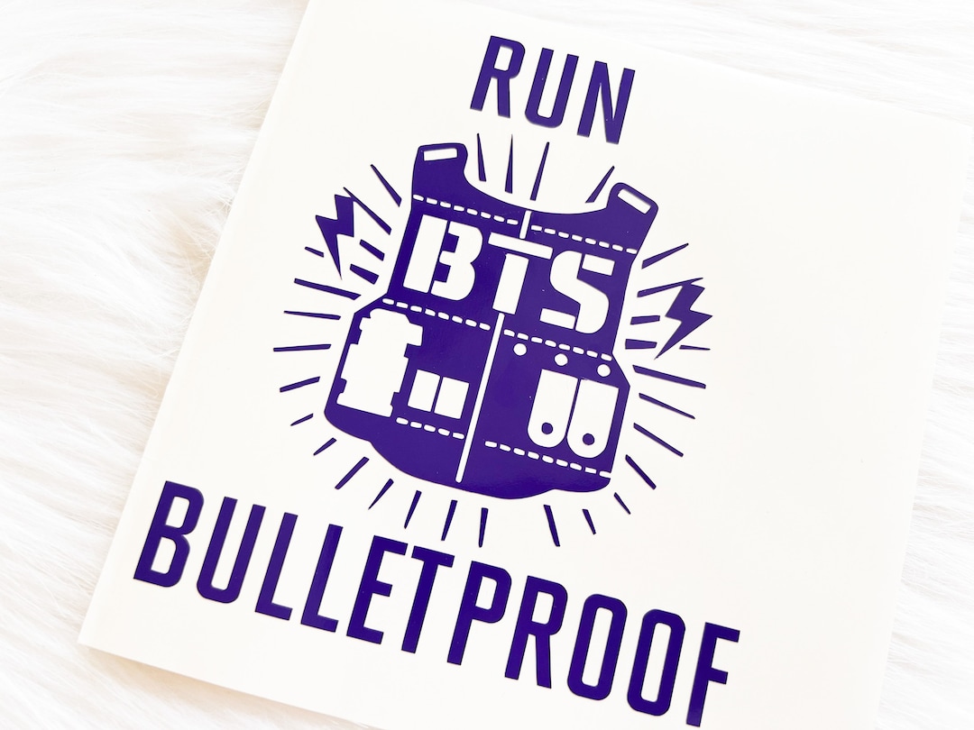 Run BTS Run Bulletproof BTS Car Decal BTS Vinyl Decal Bts - Etsy