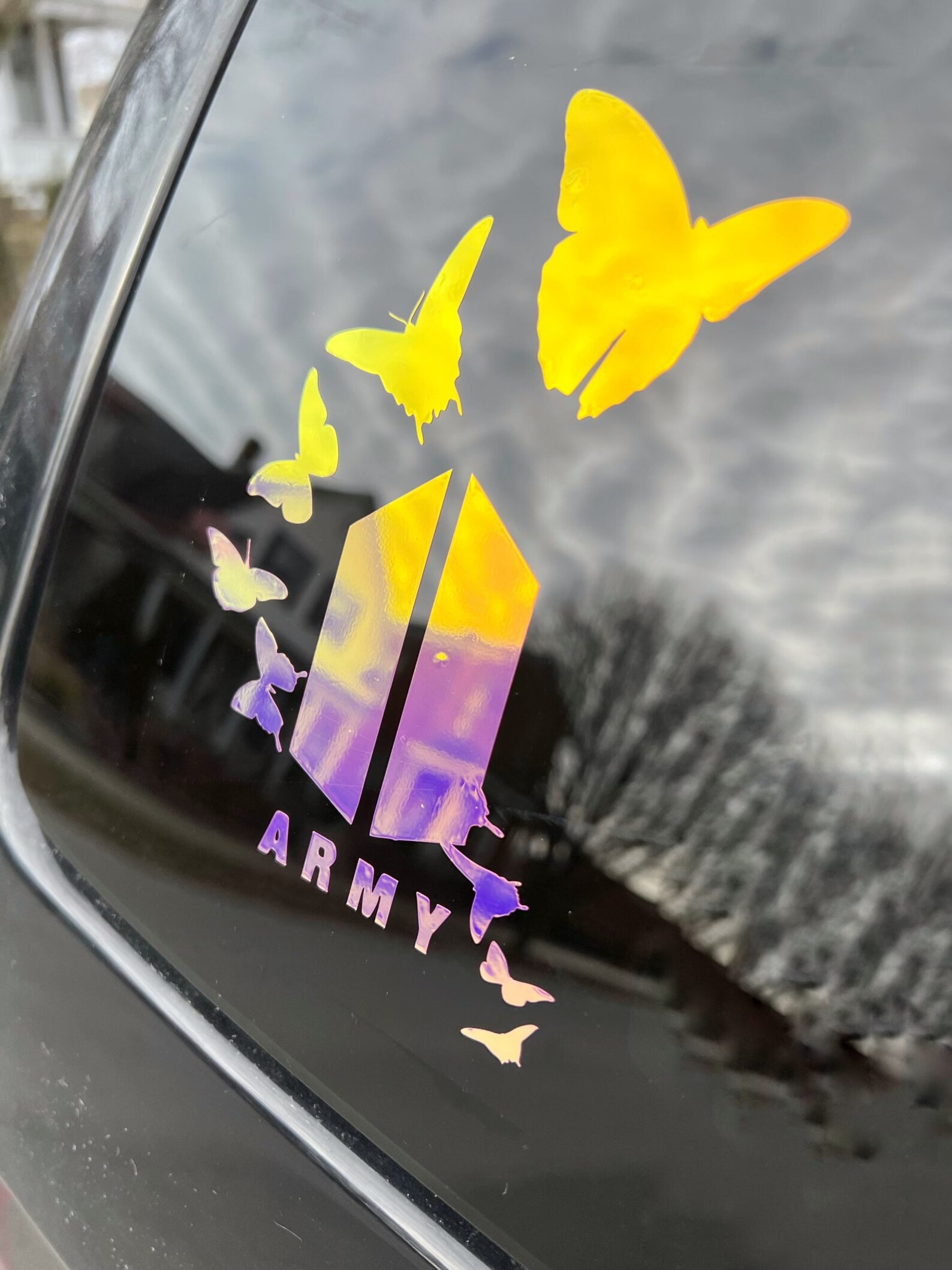 BTS ARMY Butterfly Logo Car Decal BTS Car Decal Army Car - Etsy