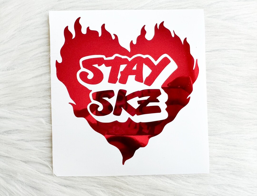 Stray Kids STAY SKZ Flame Heart Vinyl Decal - Etsy