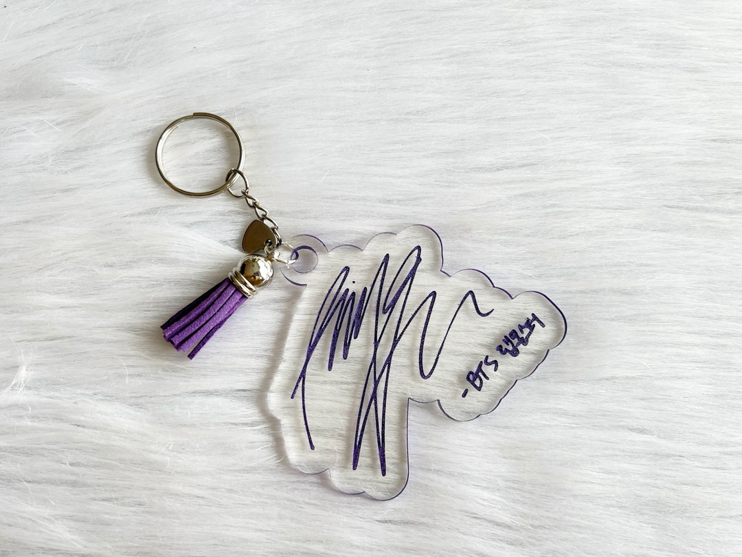 BTS RM Autograph Keychain, BTS Bias Keychain, Bts Keychain Acrylic, Bts ...
