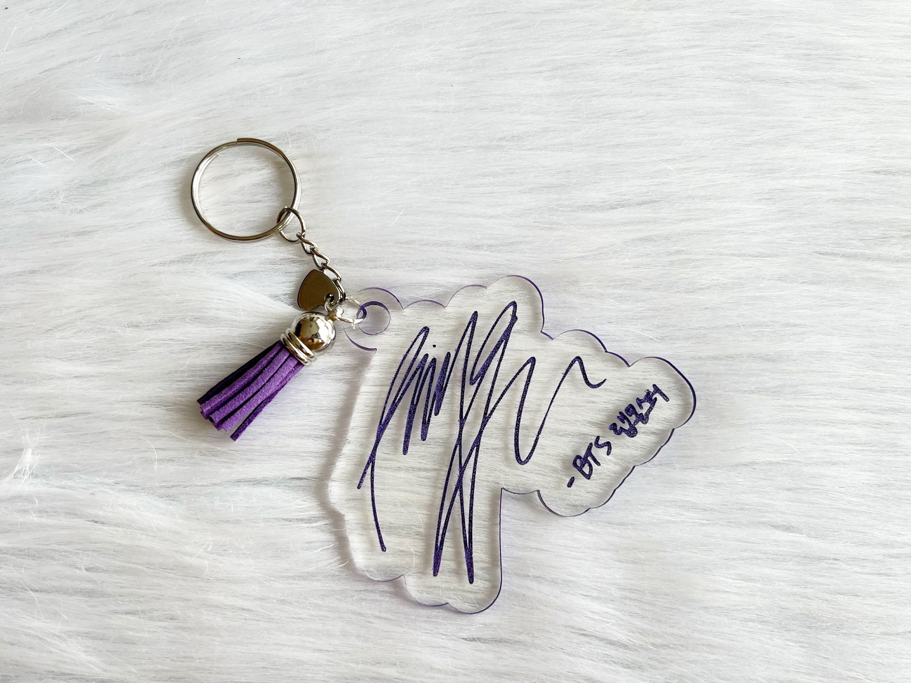 BTS RM Autograph Keychain BTS Bias Keychain Bts Keychain - Etsy UK