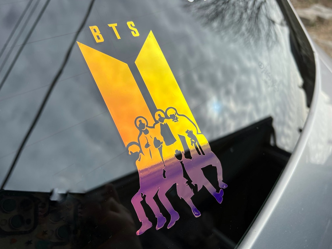 BTS Silhouette Logo Decal BTS Car Decal BTS Army Decal Bts - Etsy