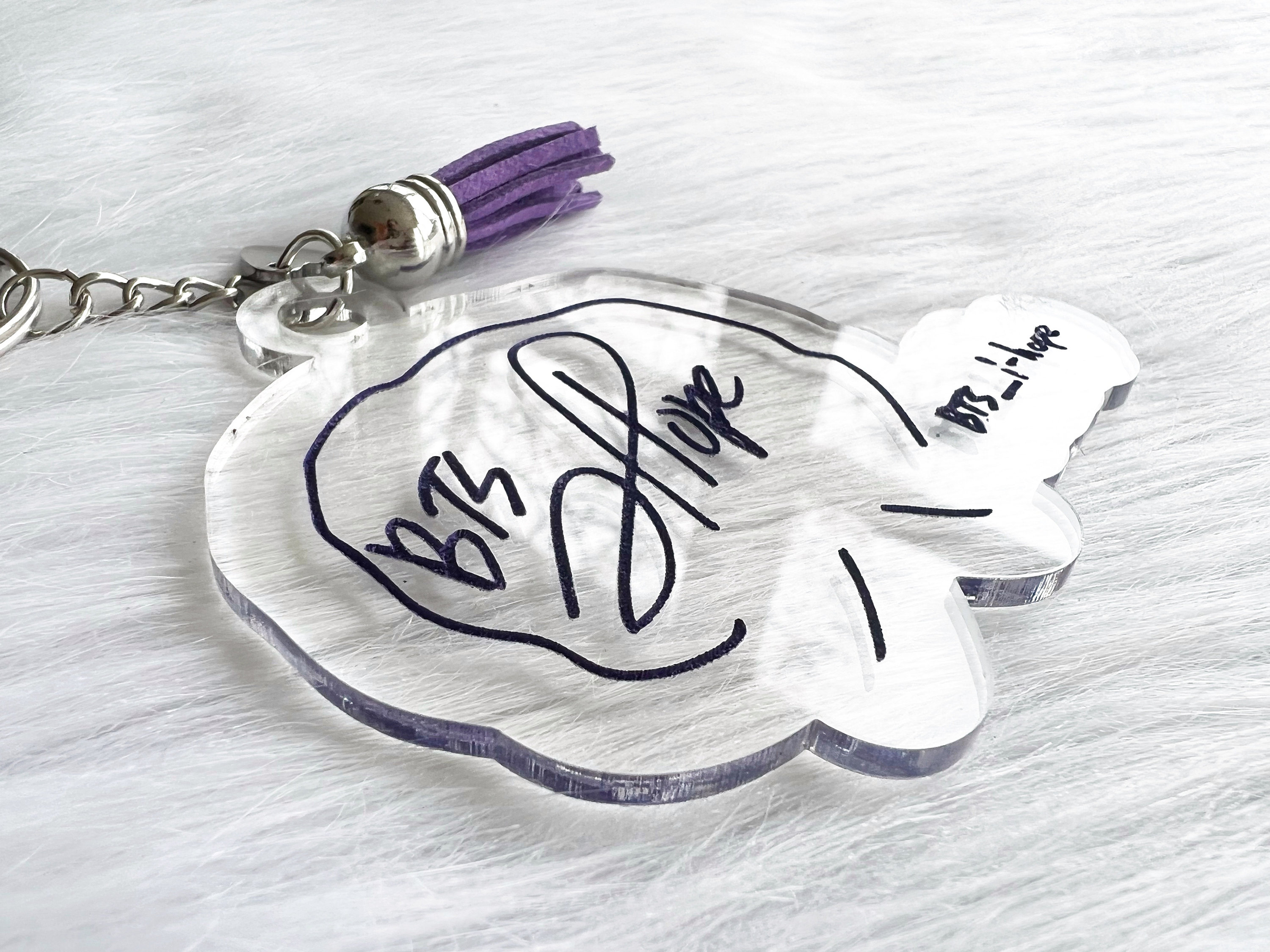 BTS J-hope Autograph Keychain BTS J-hope BTS Keychain | Etsy