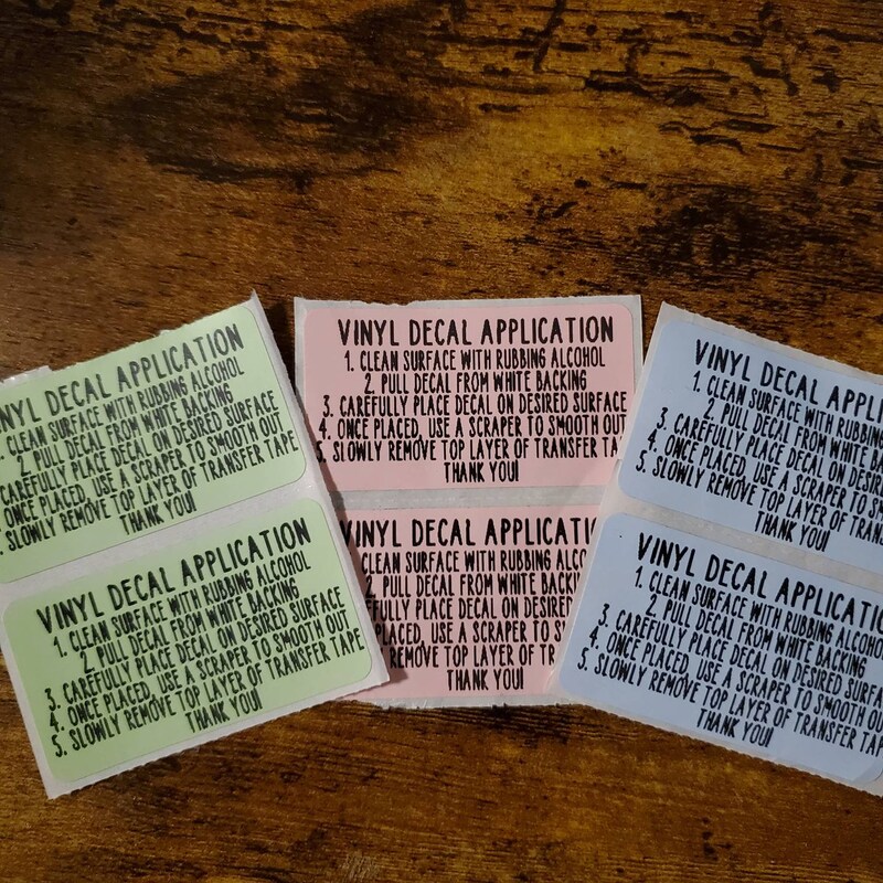 Vinyl Decal Packaging - Etsy