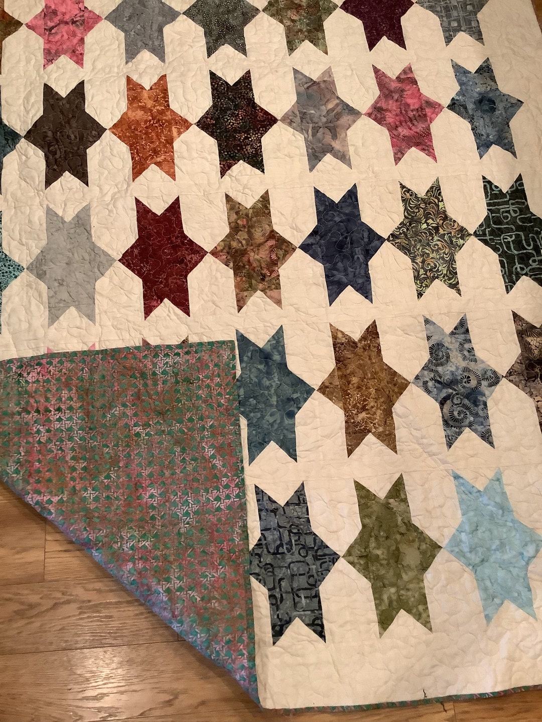 Long Batik Stars - Etsy