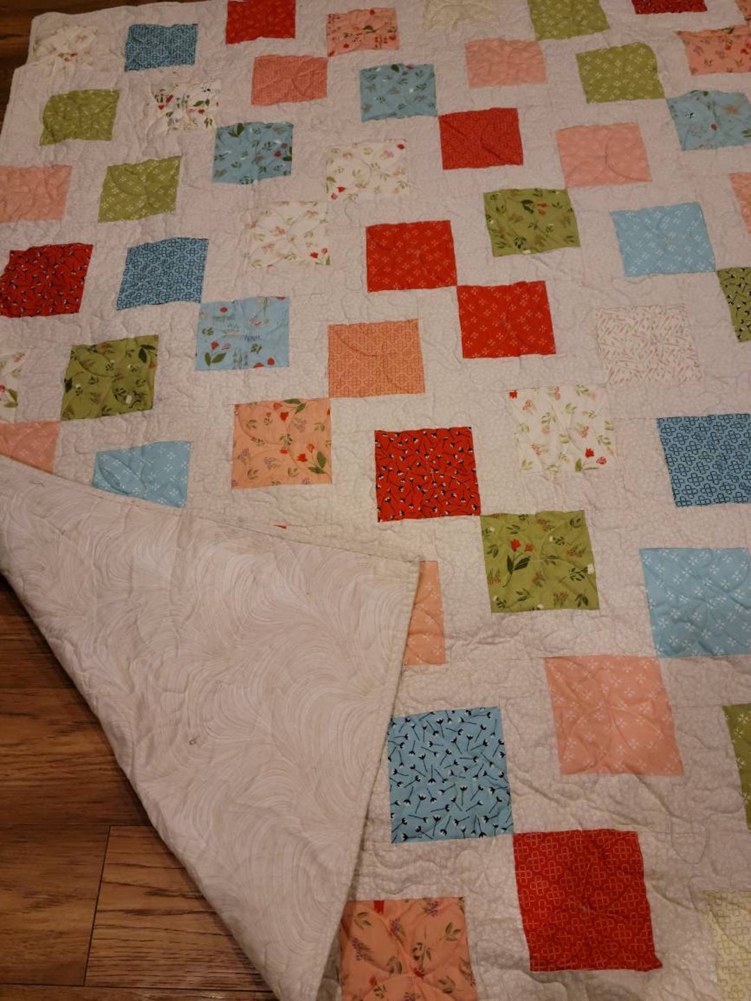 Offset Squares Quilt - Etsy