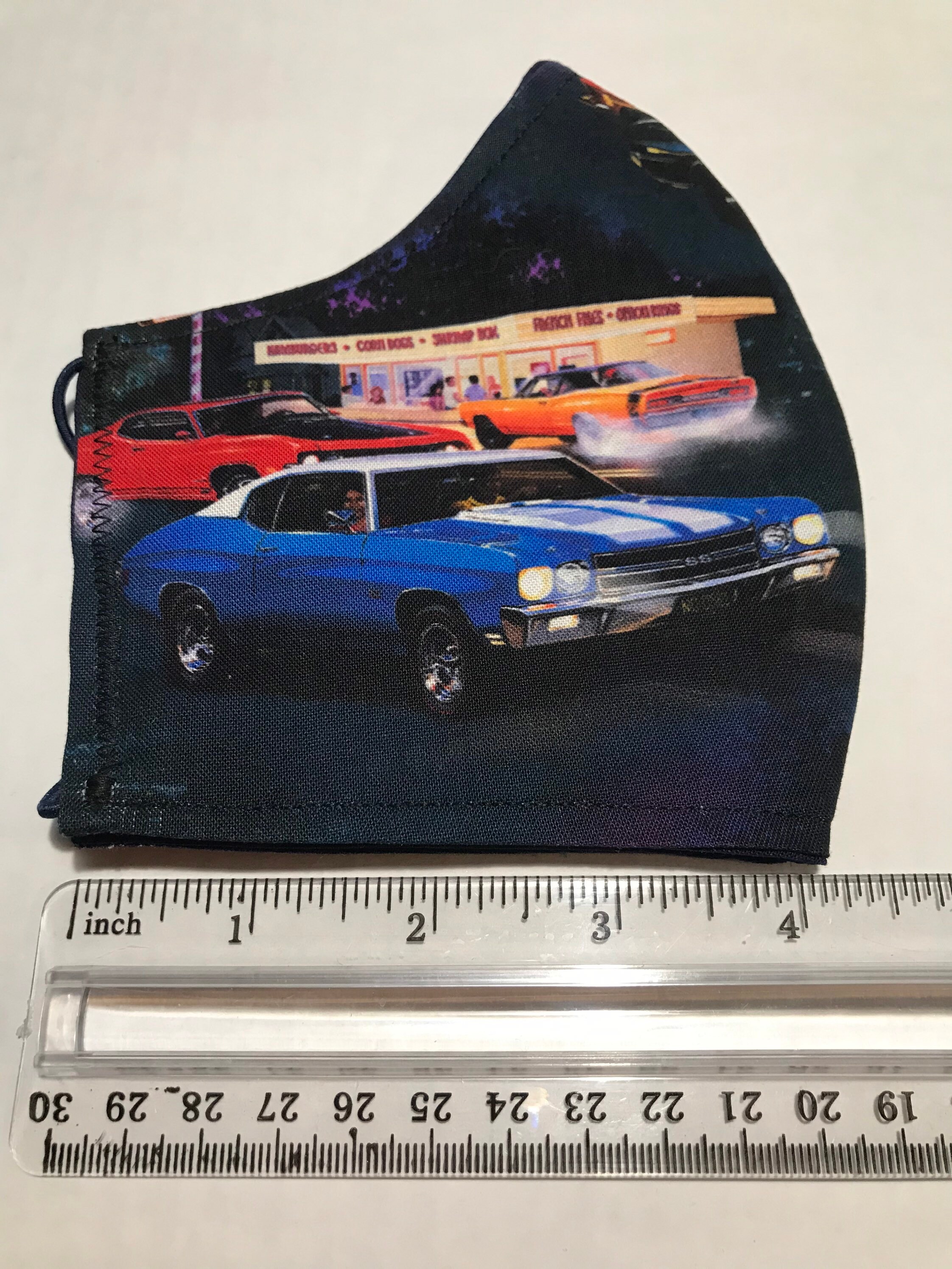 Adult Dust Style Muscle Cars Cruisin Face Mask - Etsy