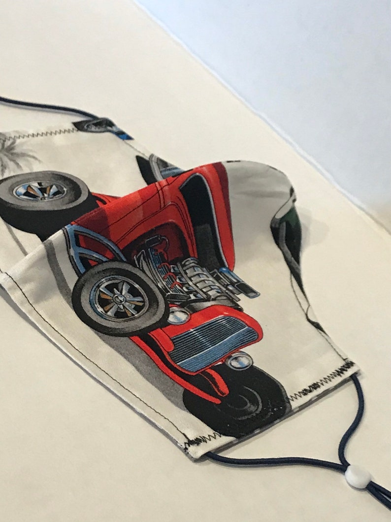 Red Hot Rod Adult Dust Style Face Mask - Etsy