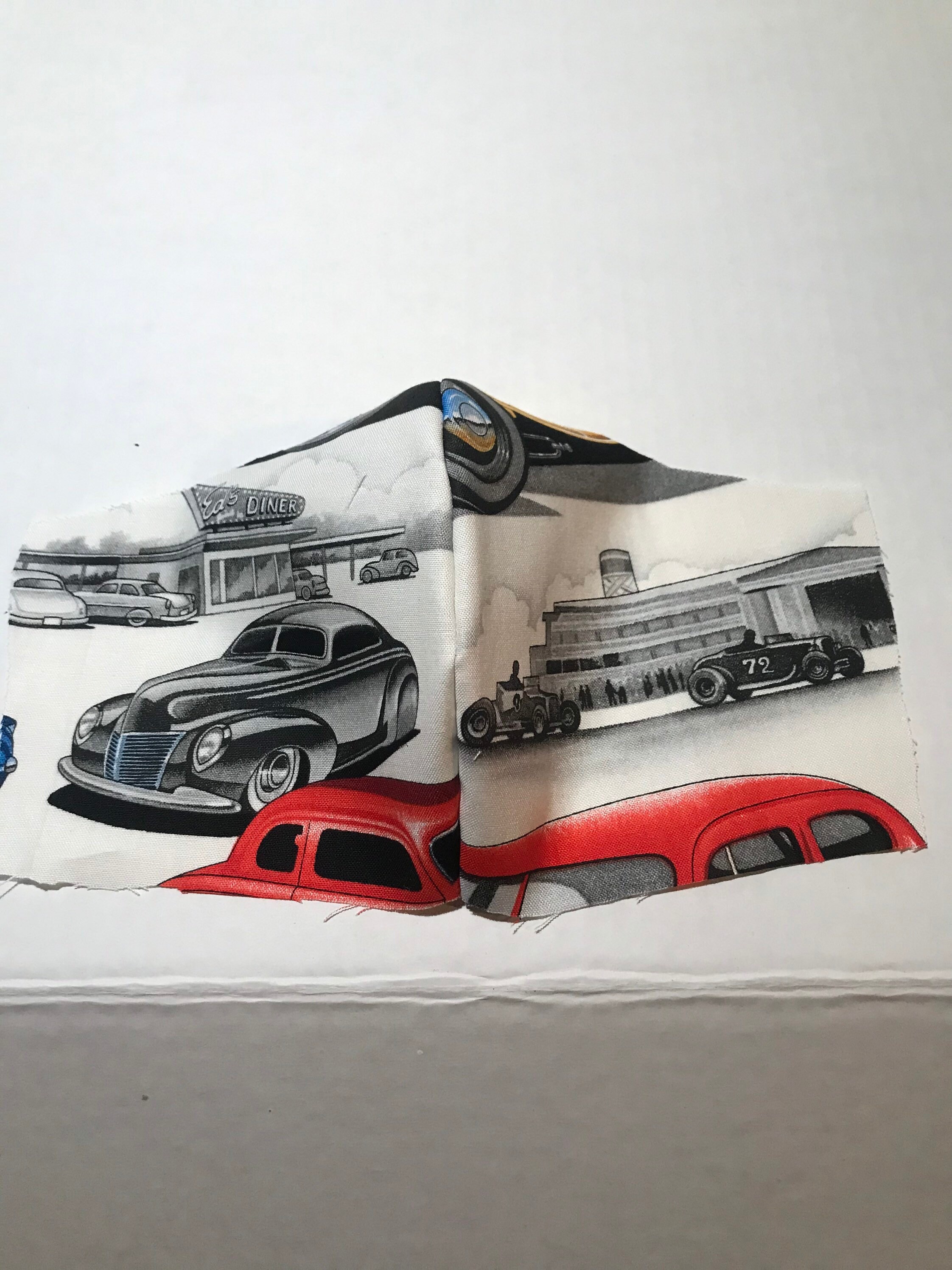 Mixed Muscle Car Hot Rod Adult Fitted Face Mask. - Etsy