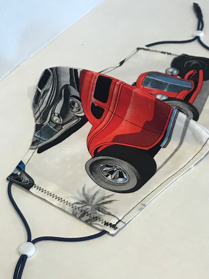 Red Hot Rod Adult Dust Style Face Mask - Etsy