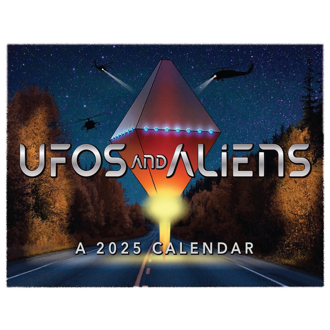 2025 UFO and Aliens Calendar - 13 Month Wall Calendar - Etsy