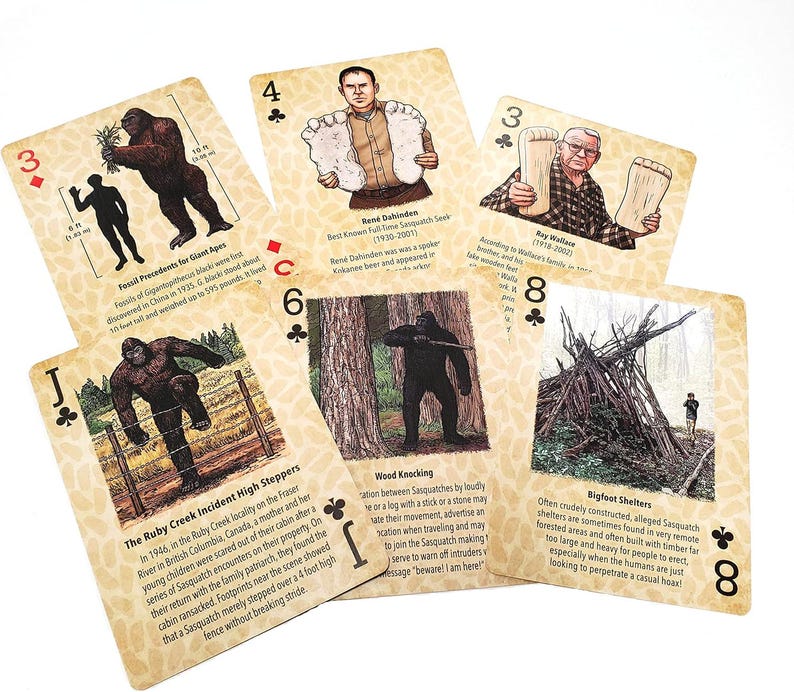 Bigfoot Playing Cards - 52 Card Deck - Etsy