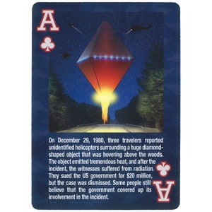 Ufos and Aliens Playing Cards - 52 Card Deck - Ufology - Etsy