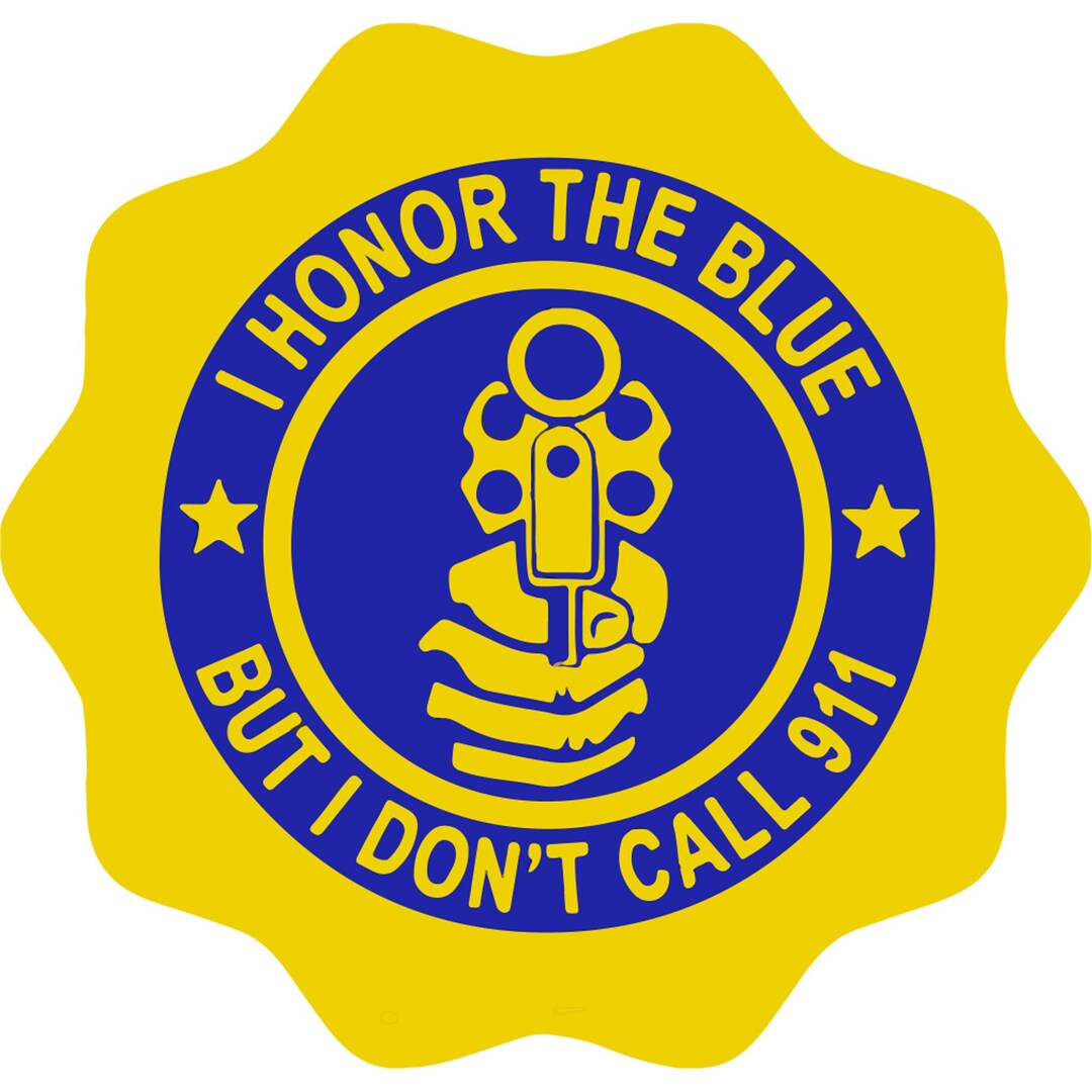 Honor the Blue - Vinyl Sticker - Etsy