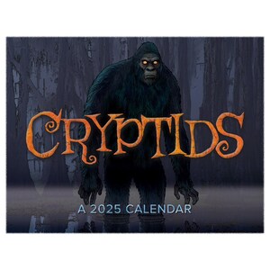 2025 Bigfoot Calendar, Sasquatch, Cryptid Creatures, Paranormal Monster ...