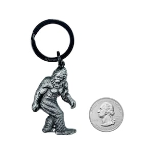 Sasquatch, Yeti, Bigfoot - Sculpted Pewter Keychain, Perfect Bigfoot ...