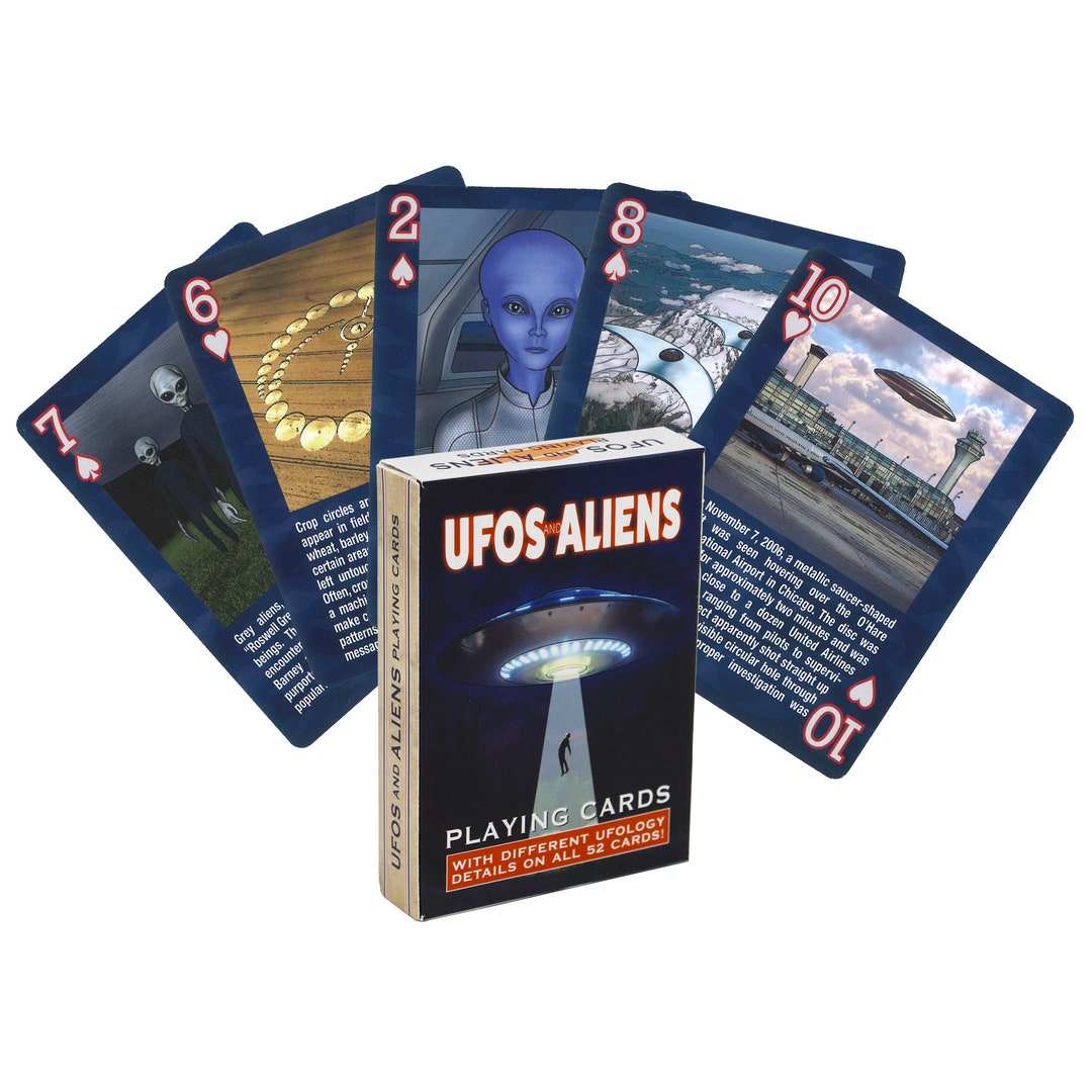 Ufos and Aliens Playing Cards - 52 Card Deck - Ufology - Etsy