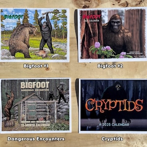 2025 Cryptid Wall Calendar - Etsy