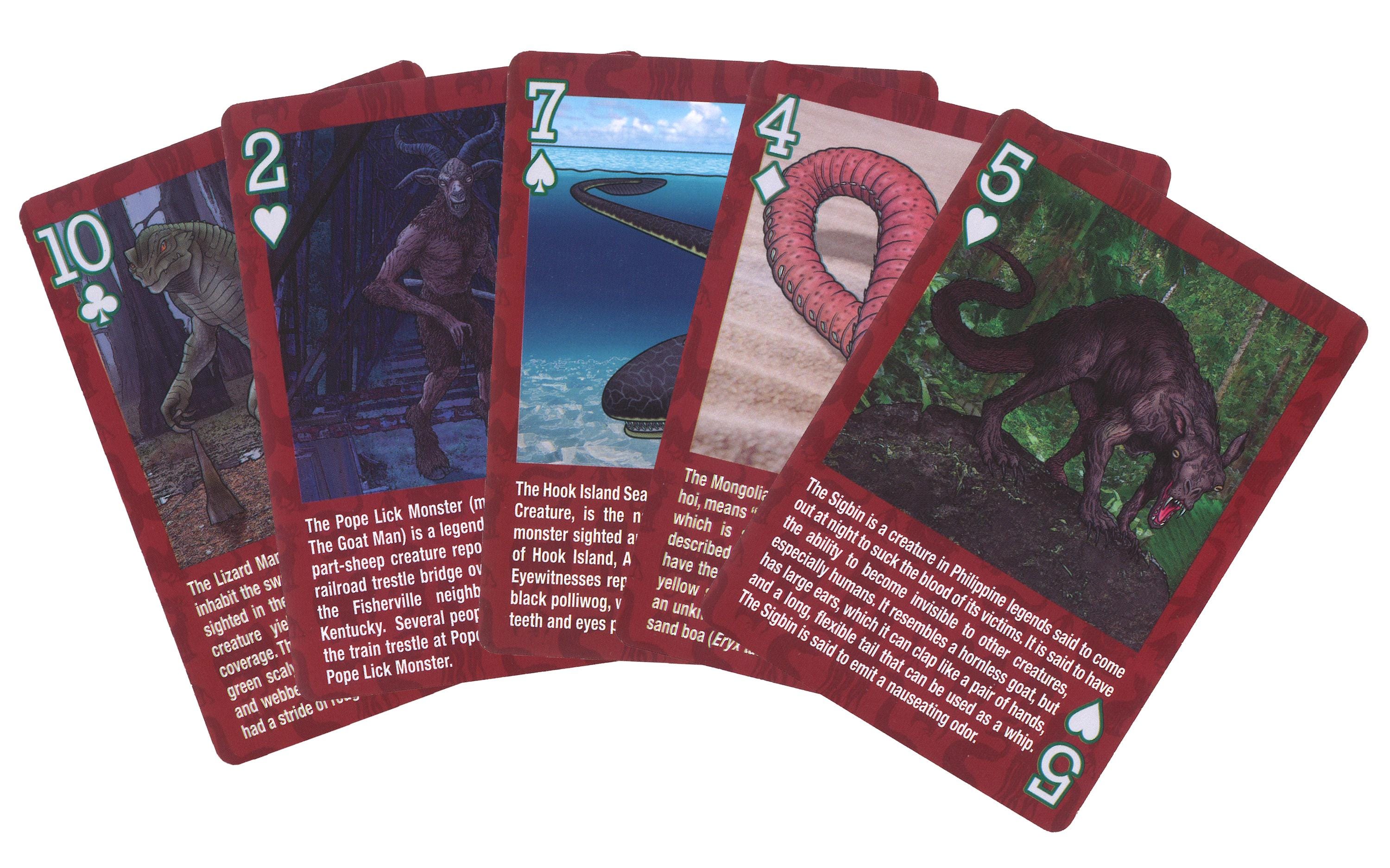 Cryptid Creatures Playing Cards - 52 Card Deck - Etsy