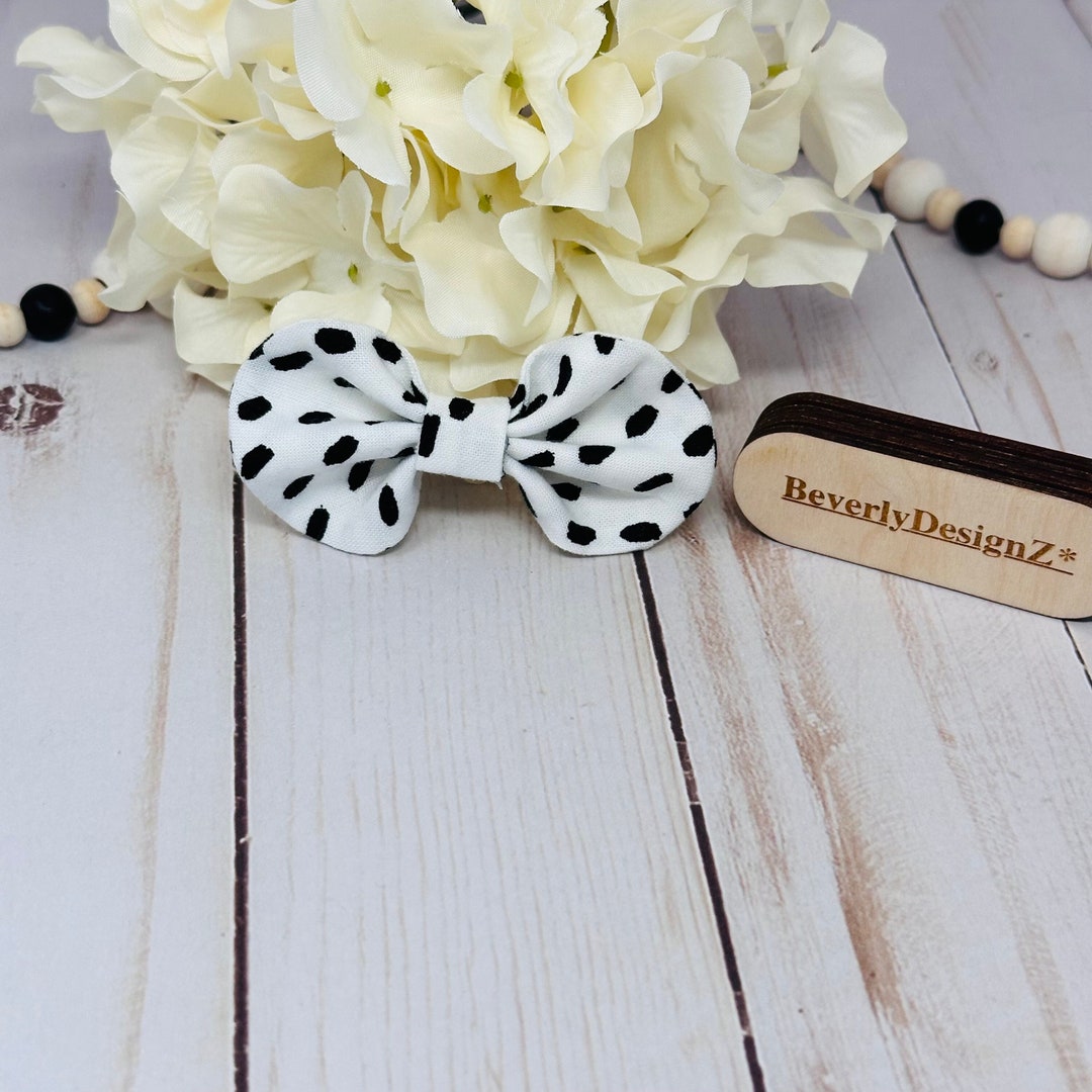 Dog Hair Bow Clip,black and White Hair Bow, Cat Hairbow, Girl Dog Bow ...