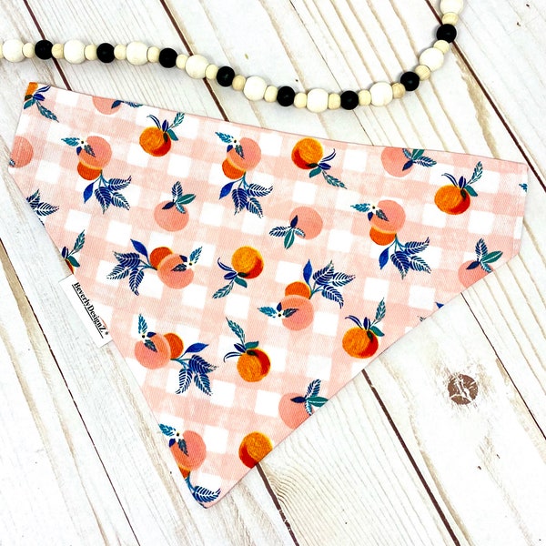 Peach Dog Bandana - Etsy
