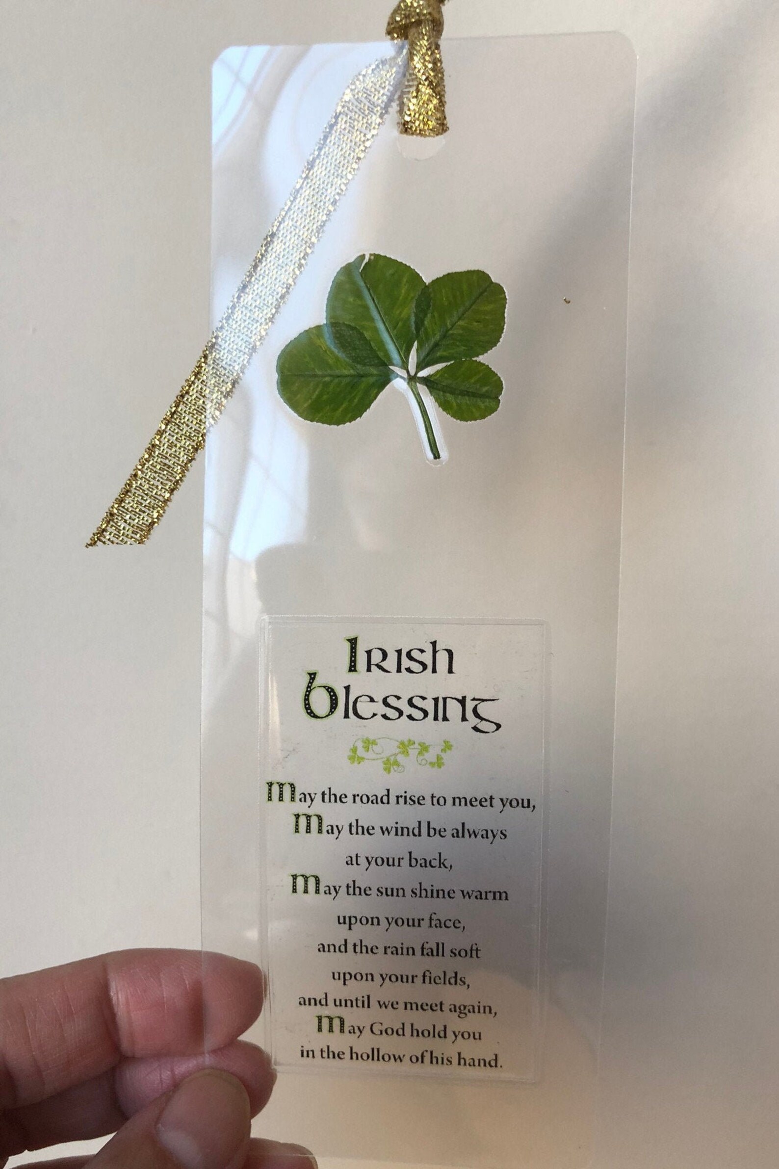 Real 4 Leaf Clover Bookmark Order - Etsy