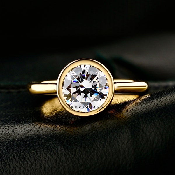 Bezel Solitaire - Etsy