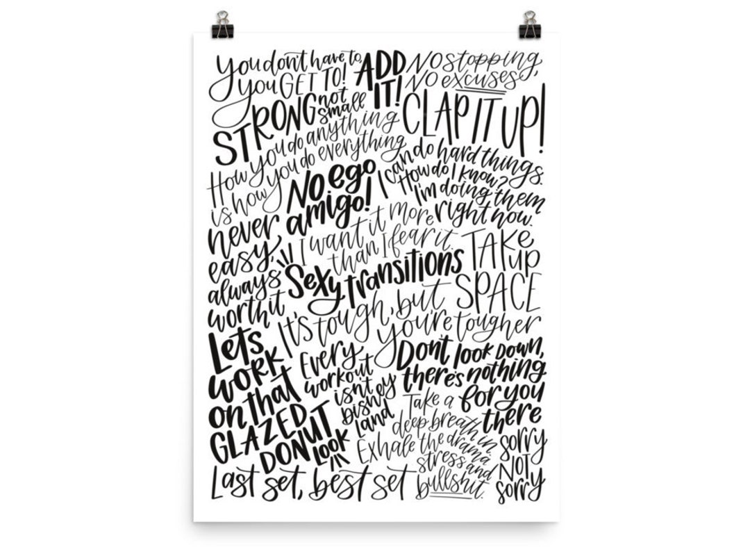 YOU GET TO Poster | Jess Quotes Poster - Etsy