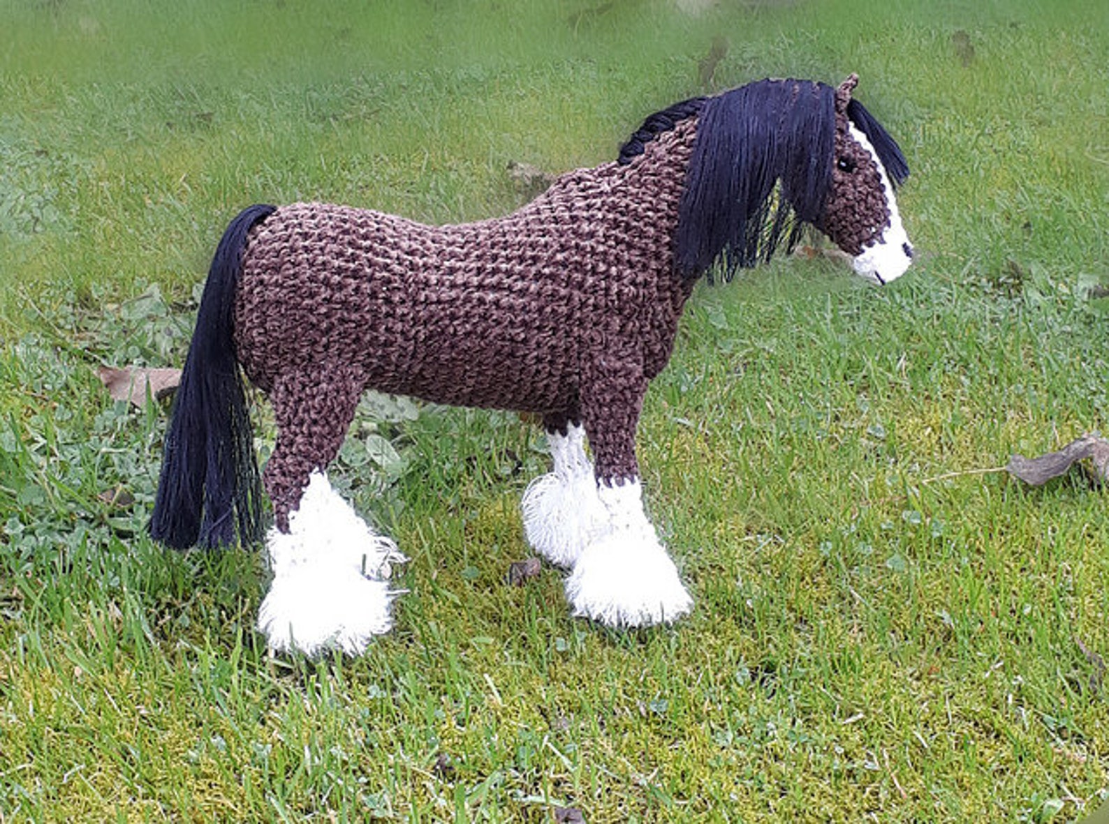 Stablemates Clydesdale Crochet Pattern, Realistic Horse Toy - Etsy