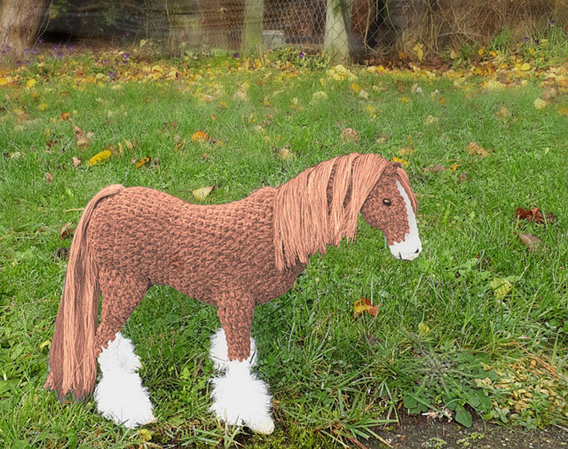 Stablemates Clydesdale Crochet Pattern, Realistic Horse Toy - Etsy