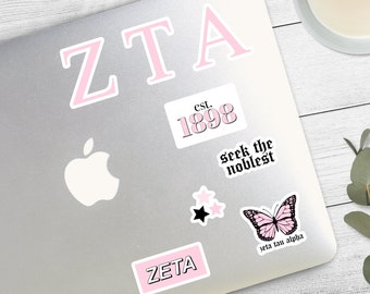 ZTA Zeta Tau Alpha Crest Sticker - Etsy