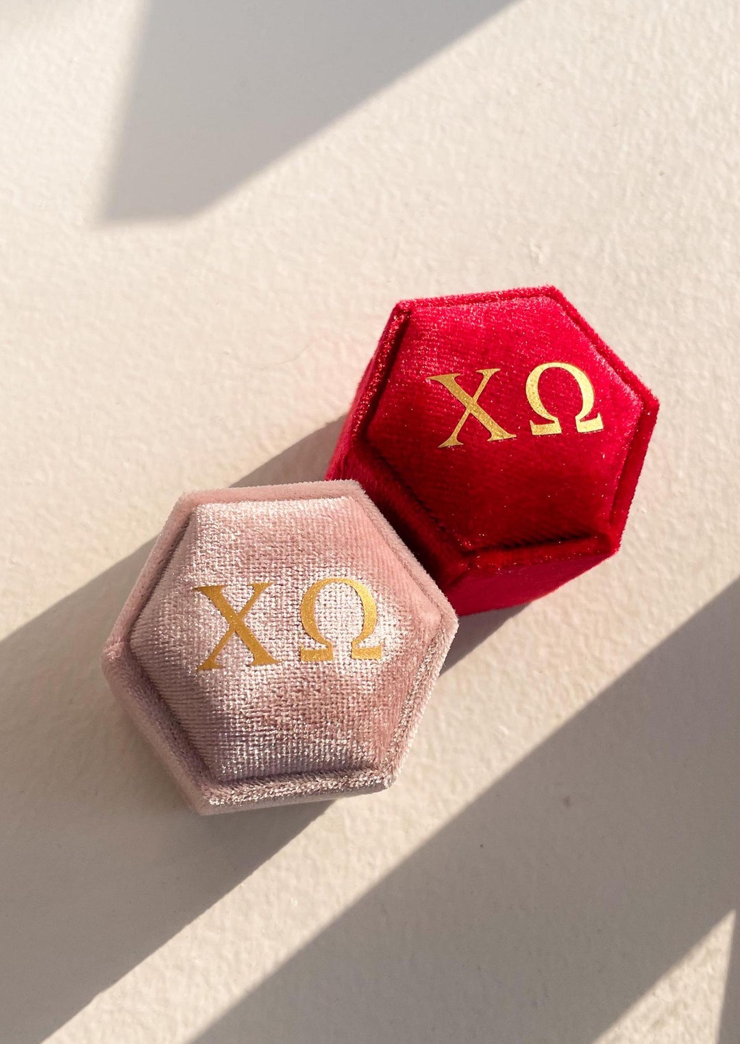 Velvet Badge Box for CHI OMEGA Sorority | Chi O Sorority Gift ...