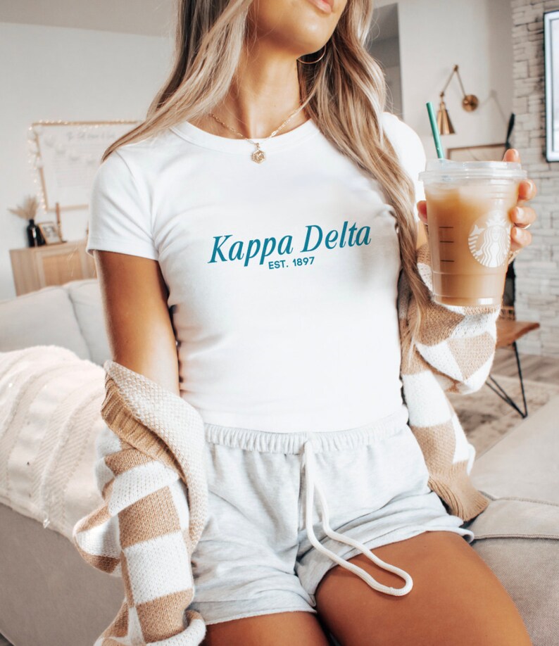 Kappa Delta Baby Tee, Sorority Merch, Big Little Gift, Greek Apparel ...
