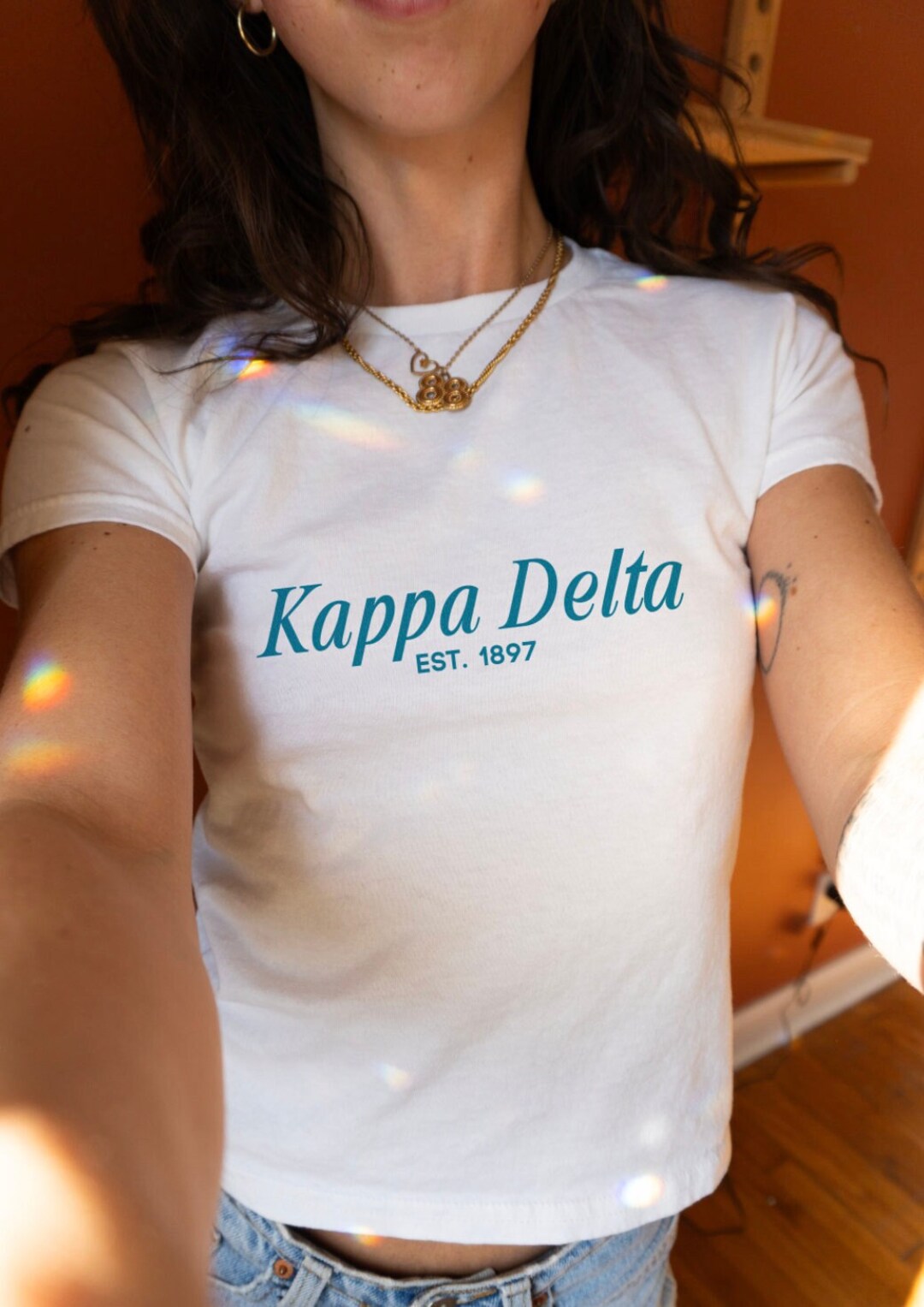 Kappa Delta Baby Tee, Sorority Merch, Big Little Gift, Greek Apparel ...