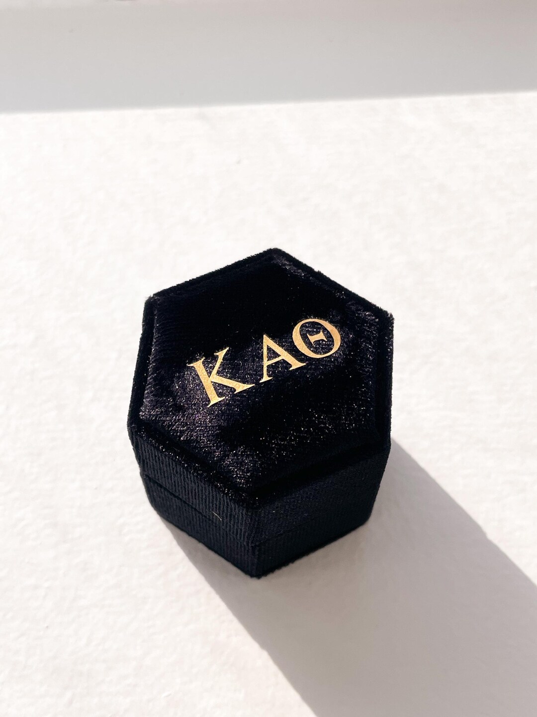 Velvet Badge Box for KAPPA ALPHA THETA Sorority | Theta Sorority Gift ...