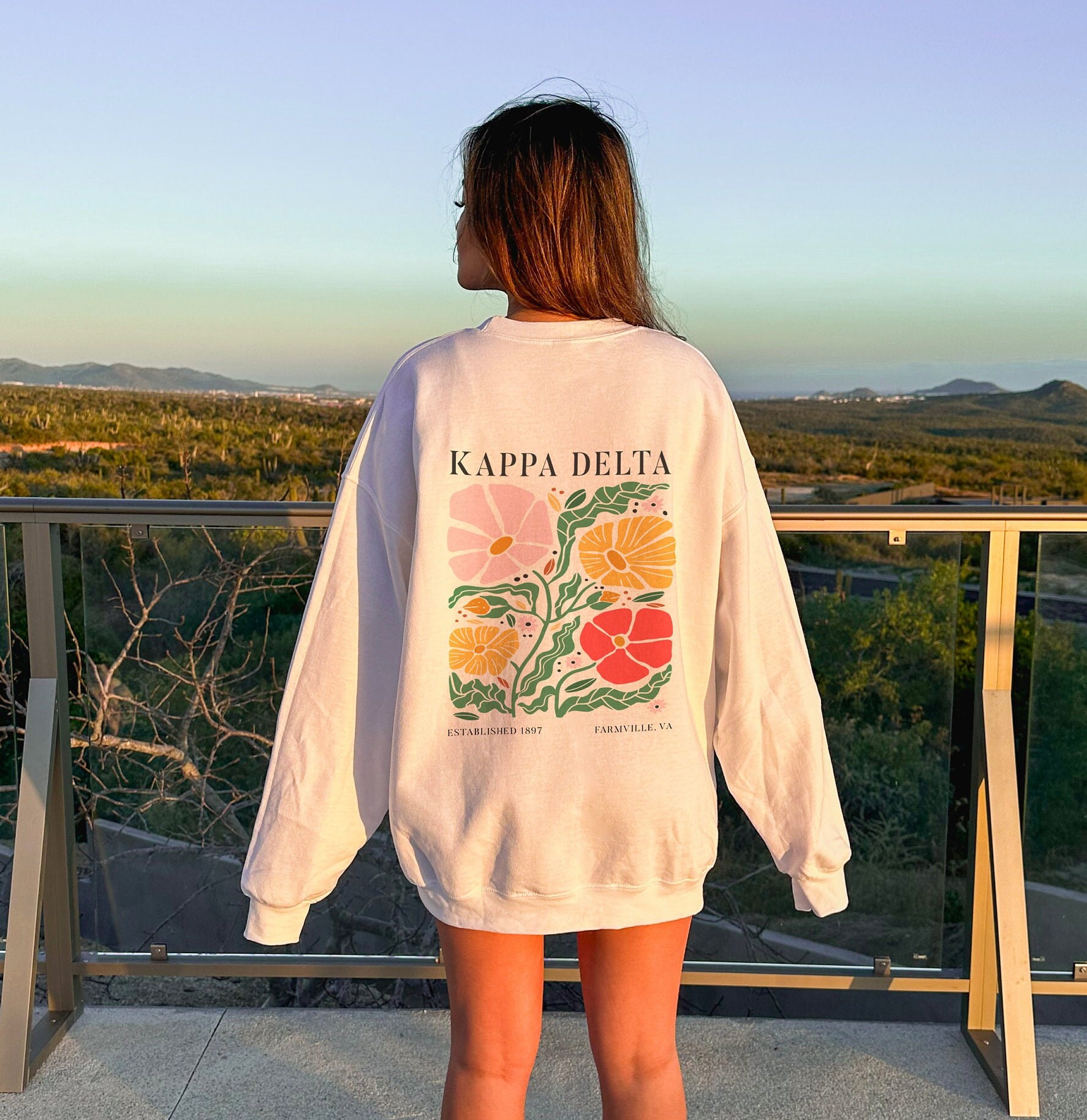 KAPPA DELTA Oversized Sweater, Kaydee Sweatshirt, Sorority Merch, Hoodie, Sweater, Bid Day 2025 ...